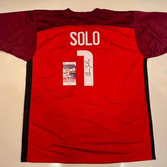 Tops | Hope Solo Autographed Jersey Gold Medalistworld Cup Champion Jsa ...